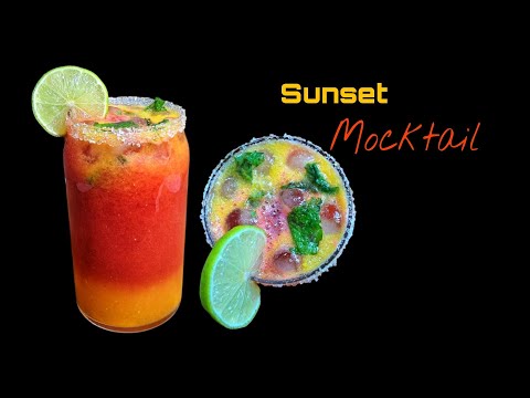 Sunset Mocktail Recipe | Iftar Special Drink Recipe | Summer Drink ...